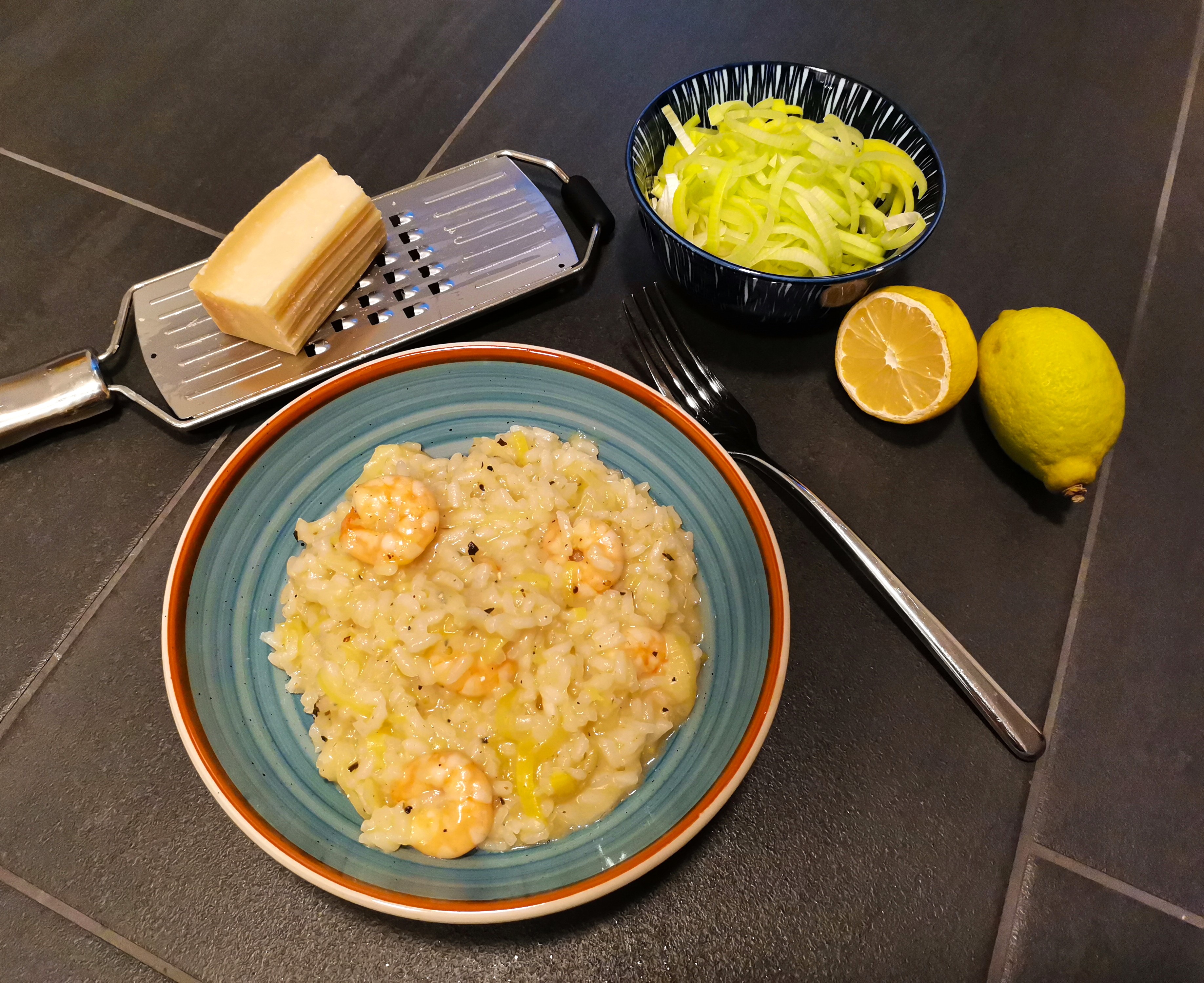Risotto mit Lauch und Garnelen – Sophie's Schlemmertempel